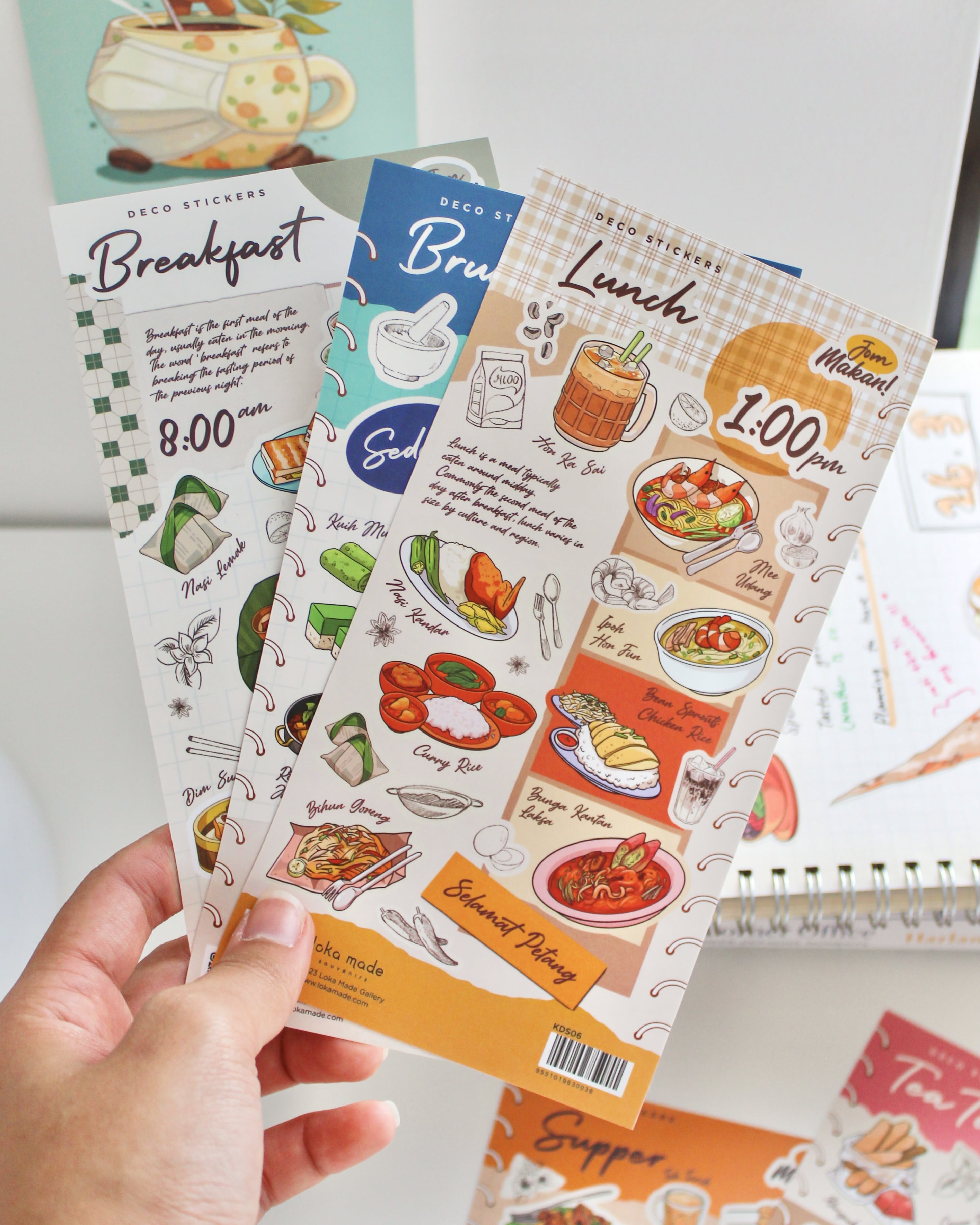 Loka Made Jom Makan Deco Stickers Sheet | Shopee Malaysia