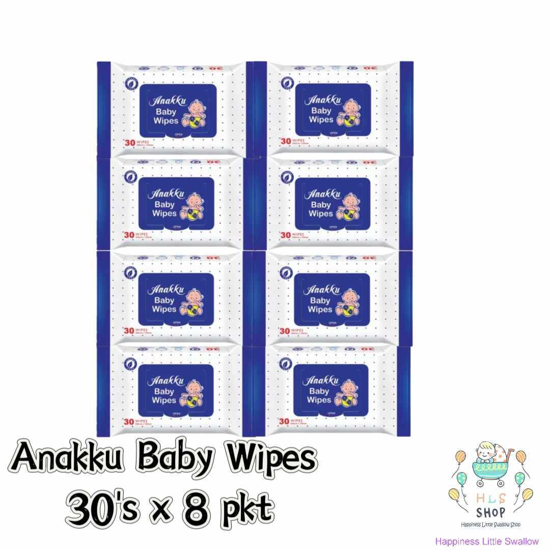 Anakku Baby Wipes Wet Tissue / Tisu Basah Bayi (30's X 8 Packs ...