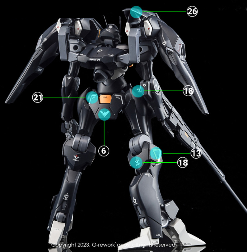 [COPY GHOST] HG68 HG 1/144 GUNDAM PHARACT THE WITCH FROM MERCURY [White ...