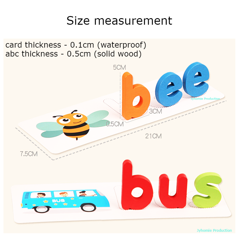 Board Game ABC Spelling Game ABC Puzzle ABC Letter Card Kid Puzzle ...