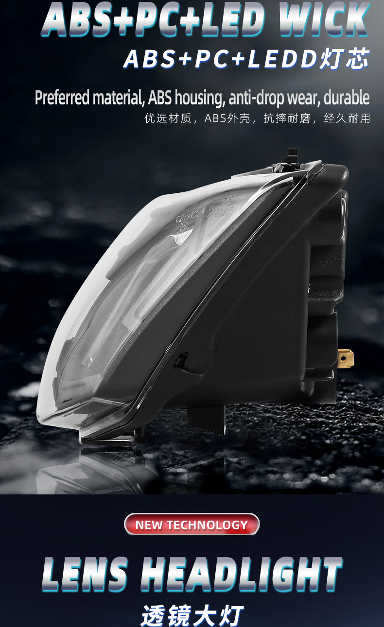 New LED Head lamp LC135 V1 LC V1 Mata Gaban 7 Colors Pilot Lamp Signal Light LC 135 Lampu Dada ...