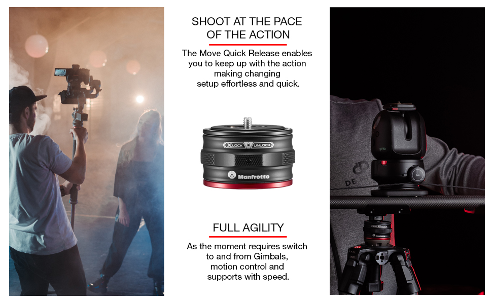 Manfrotto Move Quick Release System for Tripods, Stabilizers, Motion ...
