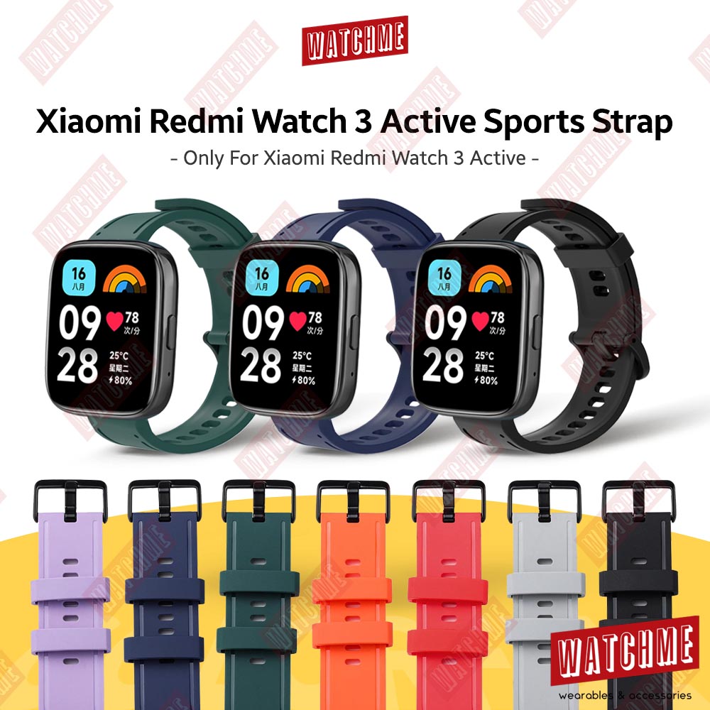 Xiaomi Redmi Watch 3 Active Strap, Sports Series, Full Black Buckle ...