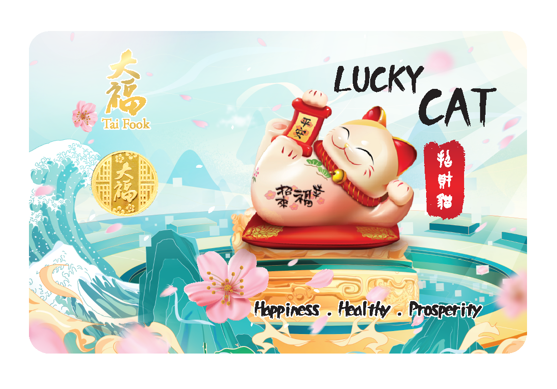 Tai Fook Gold Bar 1g Au 999.9)24K - Lucky Cat | Shopee Malaysia