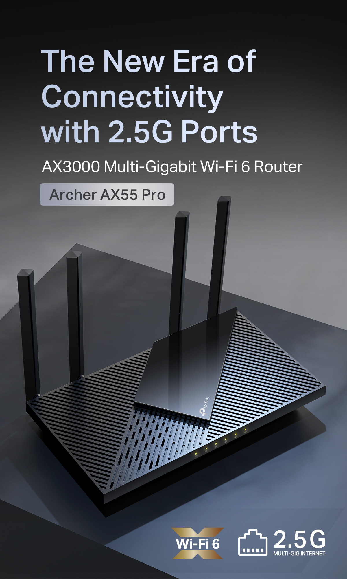 TP-Link Archer AX55 Pro AX3000 Dual Band Multi Gigabit 2.5G Port WiFi 6 Router Mesh | Shopee ...