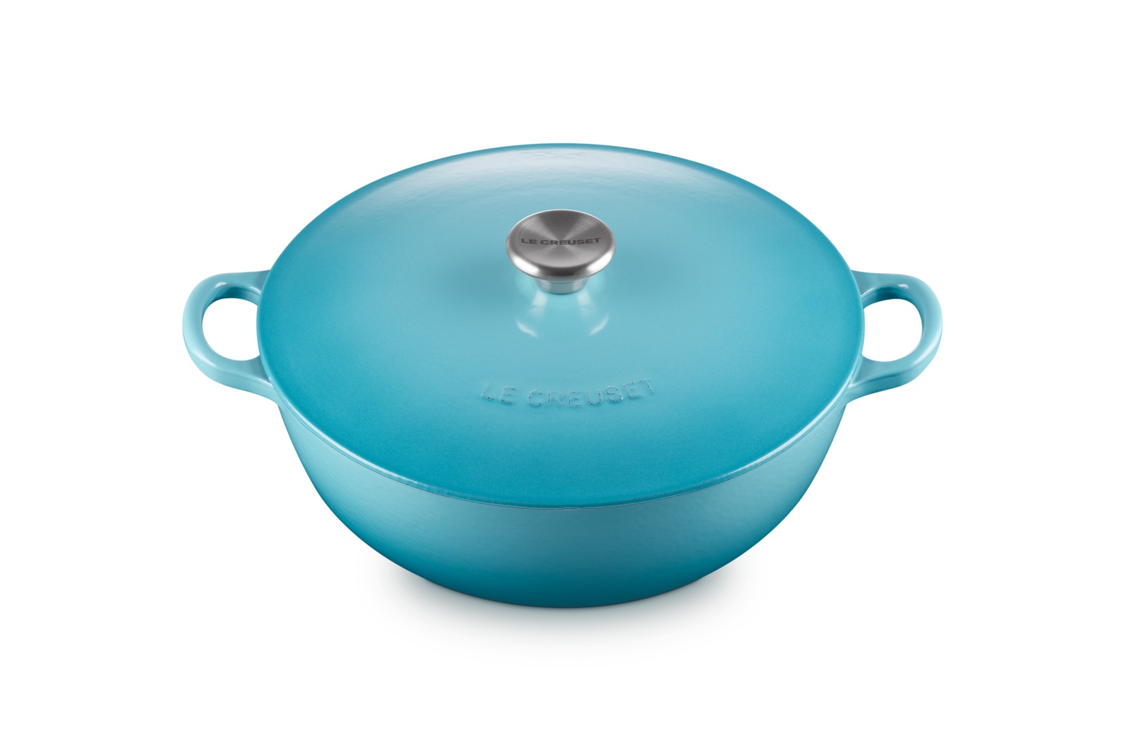 Le Creuset Stir-fry Marmite Classic Range 26cm - Caribbean Blue ...