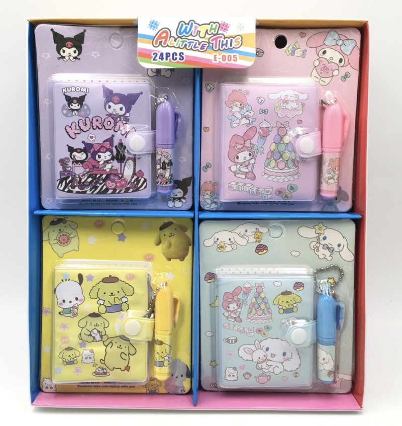 (Girly Stuffs) Sanrio Student Cute Mini Notepad with pen Kuromi ...
