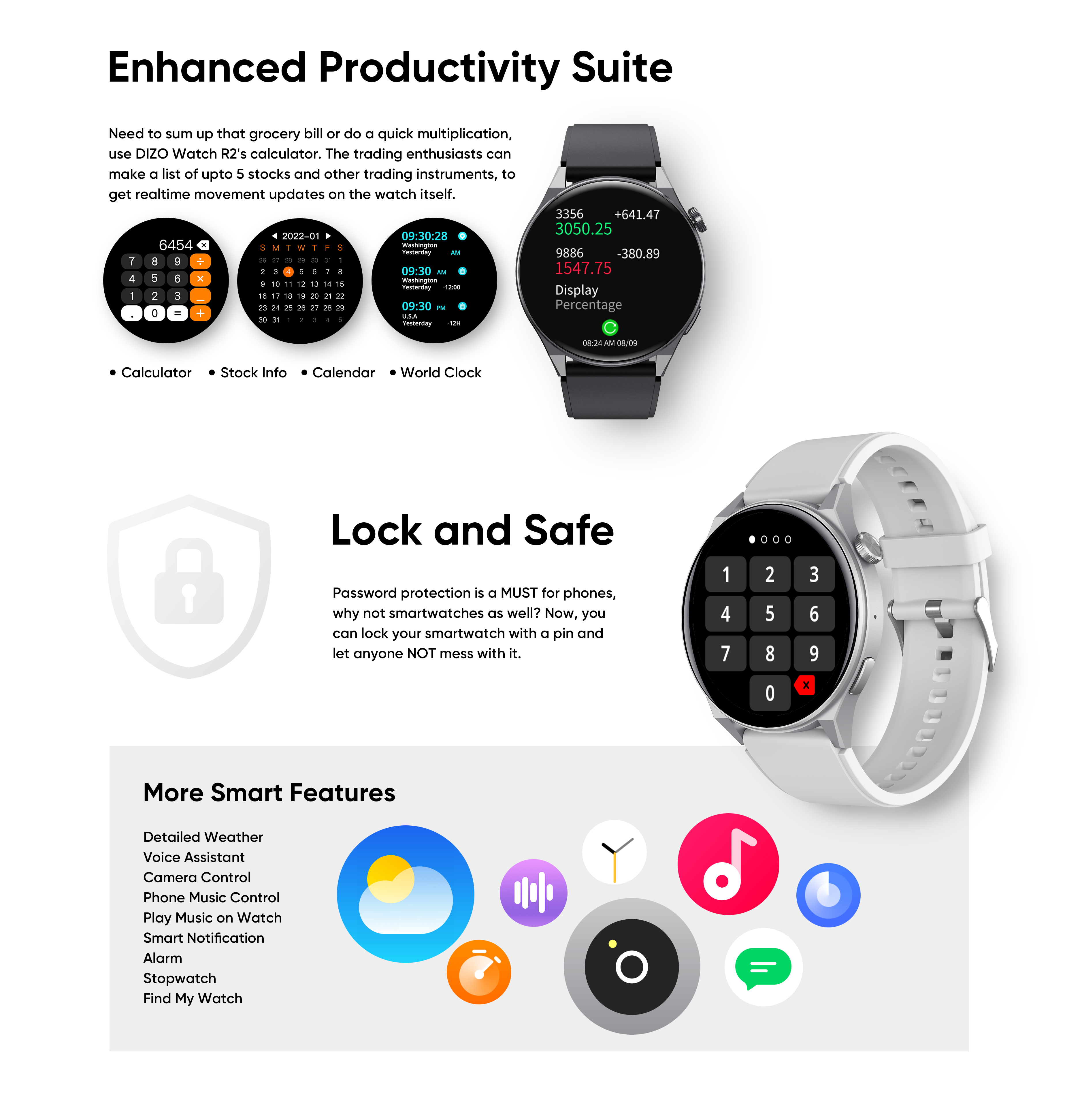 realme DIZO Smart Watch R2 Wireless Charging AMOLED Display Sports ...