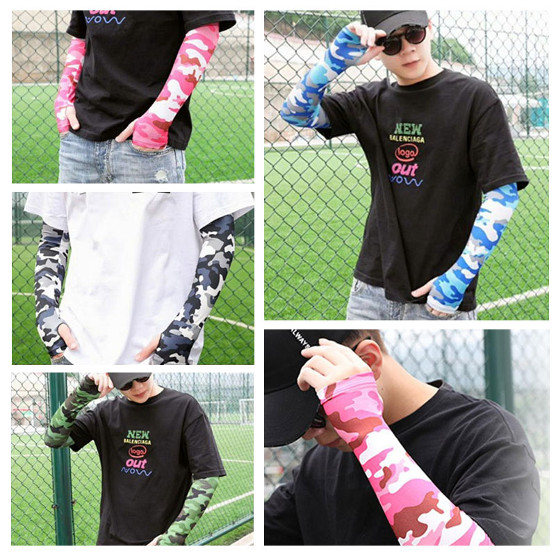𝗜𝗖𝗬 𝗦𝗜𝗟𝗞𝗬 𝗖𝗢𝗢𝗟𝗜𝗡𝗚 》1 Pair UV Protection Arm Sleeves Motorcycle Cycling ...