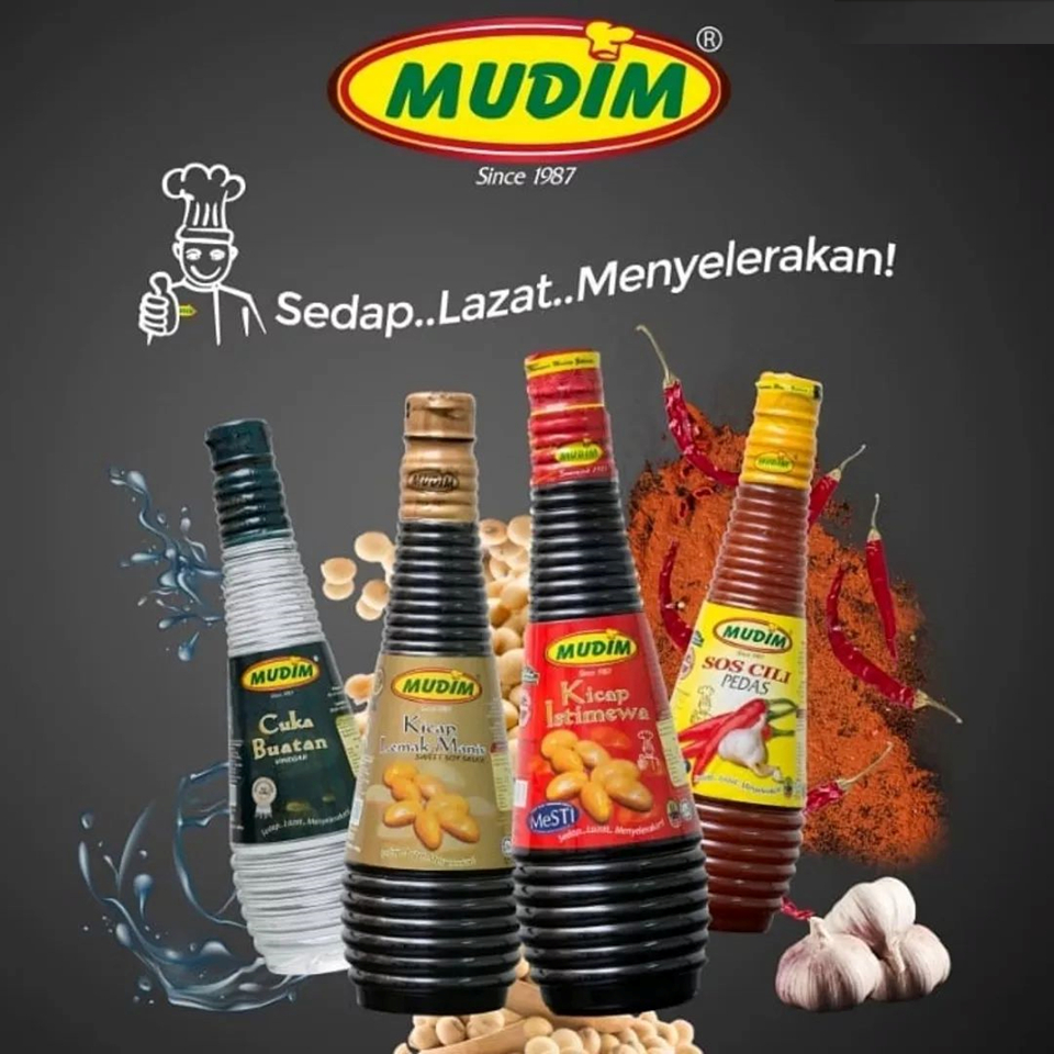 NEW MUDIM Kicap Istimewa 450ml / 900ml Soy Sause MUDIM Sos Cili Pedas ...