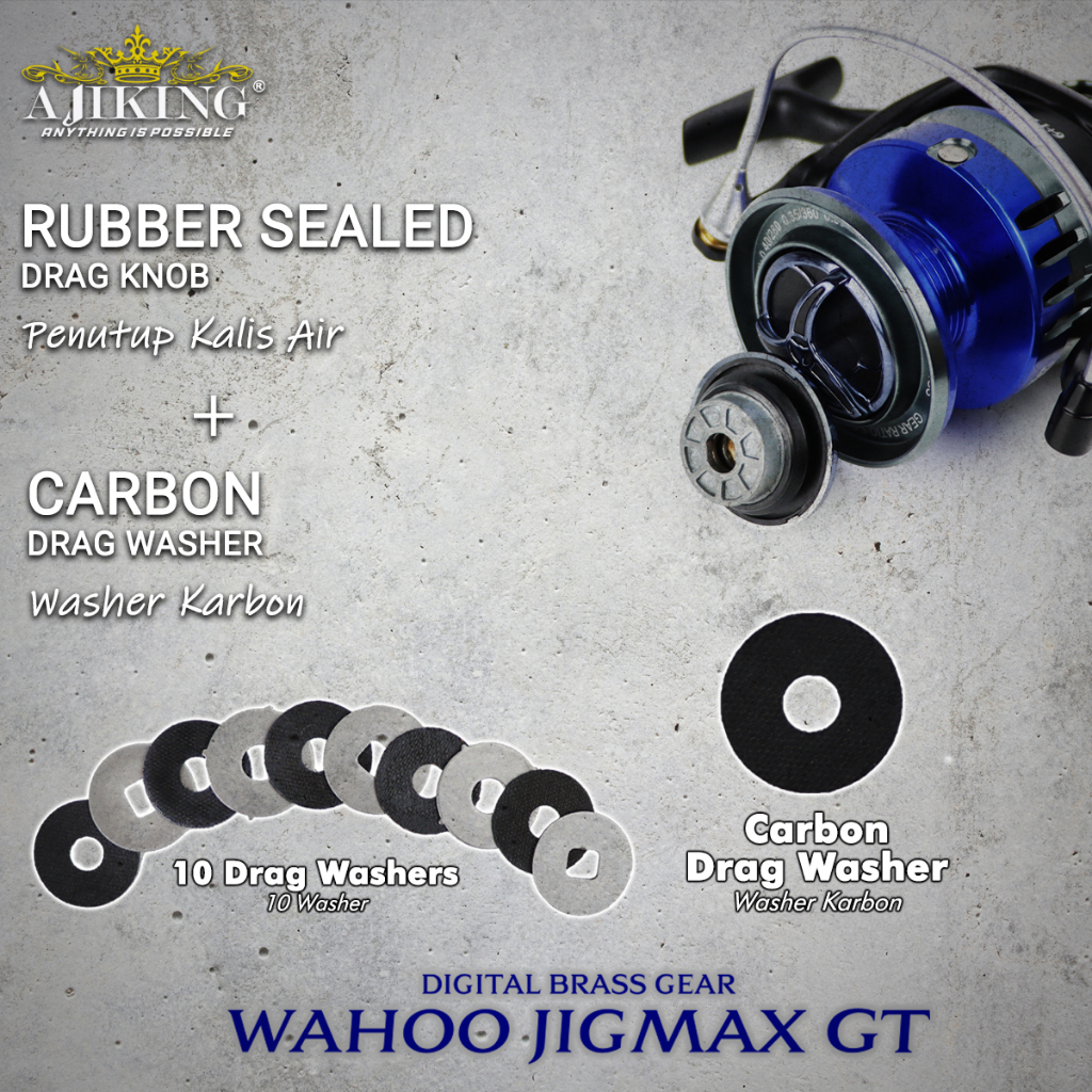 20Kg-25Kg Ajiking Wahoo Jigmax GT Saltwater Inshore Offshore Spinning Fishing Reel Big game ...