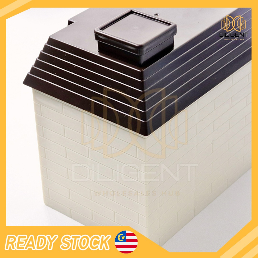 【D253 READY STOCK】Creative House Shape Storage Box Multifunctional Desk ...