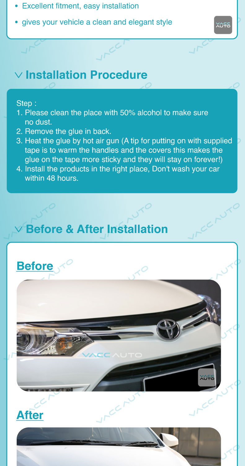 Toyota Vios (3rd Gen) Lower Front Grill Chrome V Front Bumper Middle ...