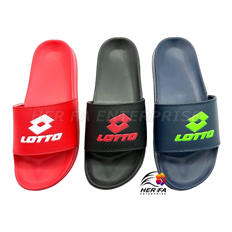 LOTTO Fusion 2 Unisex Slides Sandals 100%ORIGINAL Kasut Slipper ...