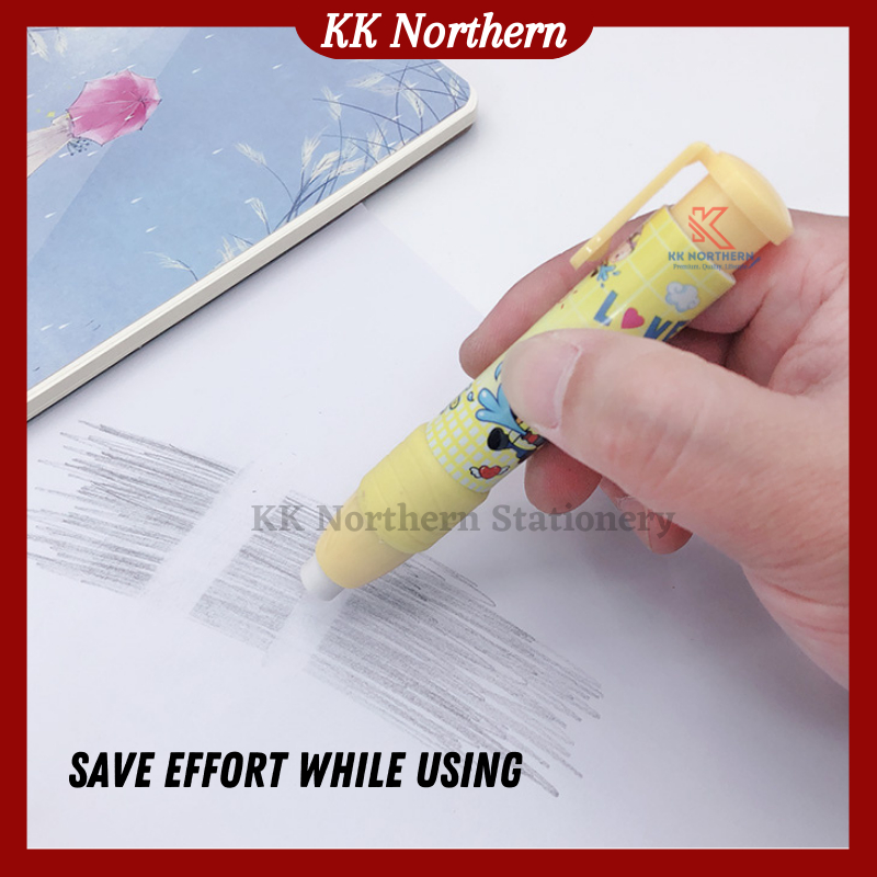 Mechanical Eraser Pen Retractable Click Press Fancy Pemadam Tekan LT ...