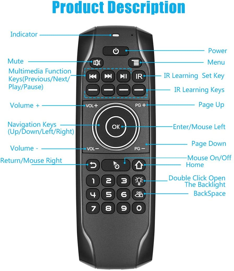 Airmouse G7BTS | G7V PRO | Bluetooth Keyboard Air Mouse | Android TV ...