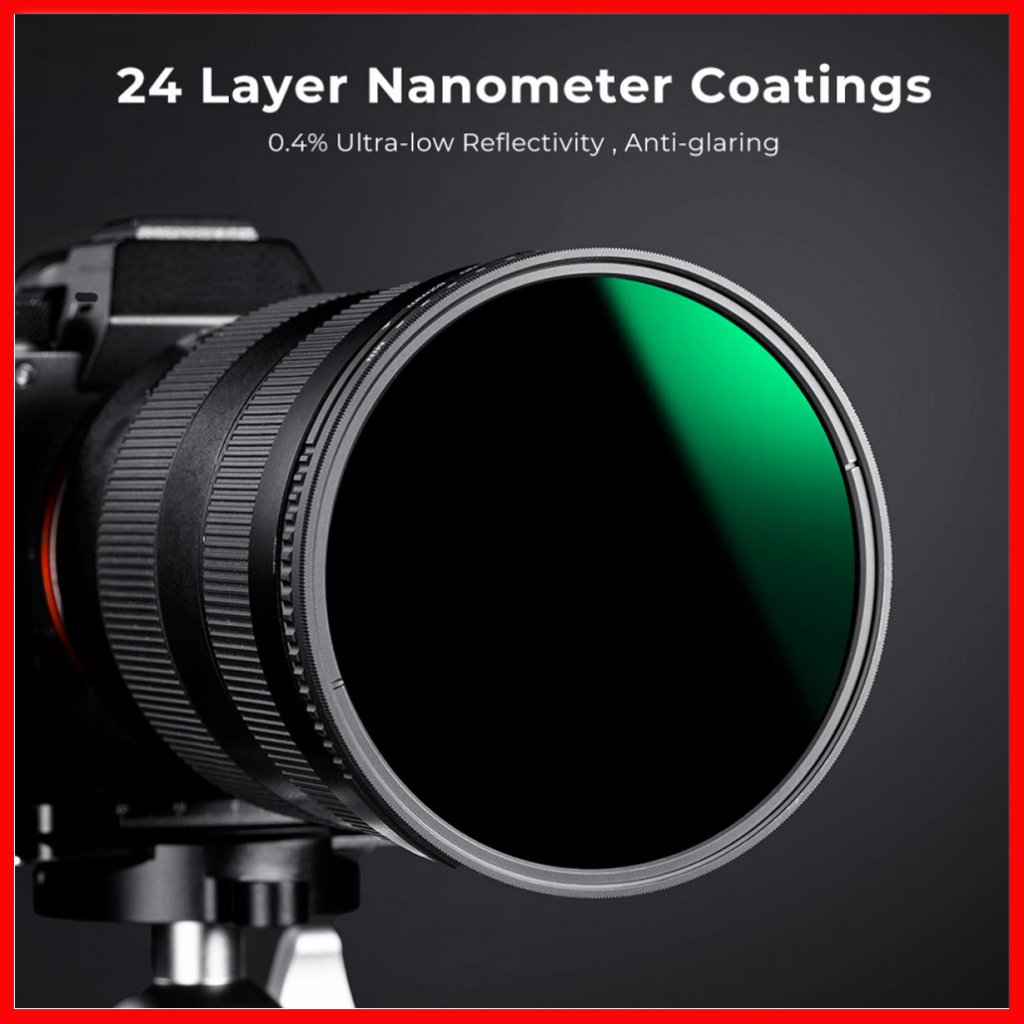 ND Filter K&F Variable Fader ND8-2000 (11 stop) Multi Coat ND filter ...