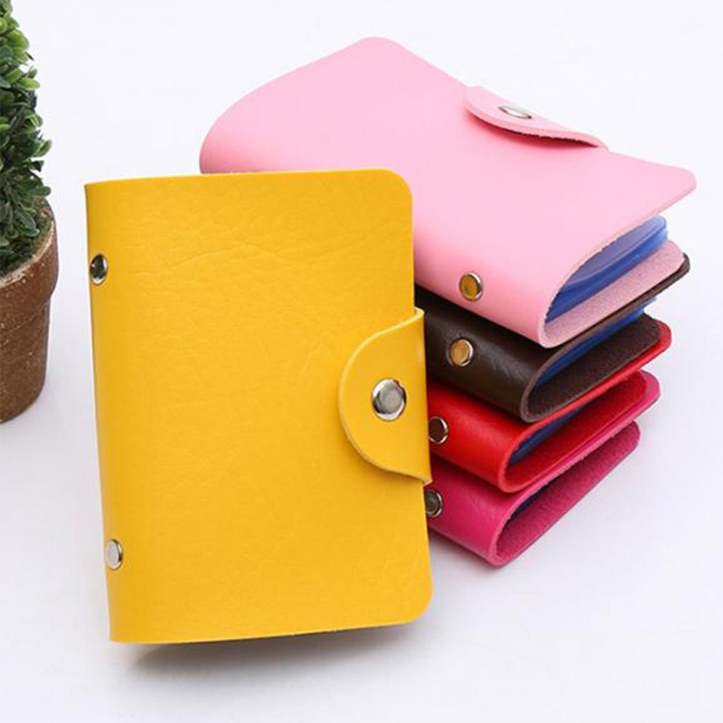 𝐋𝐀𝐑𝐆𝐄 𝐂𝐀𝐏𝐀𝐂𝐈𝐓𝐘 24 Slot Leather Cards Holder Men Women Debit Credit Card ...