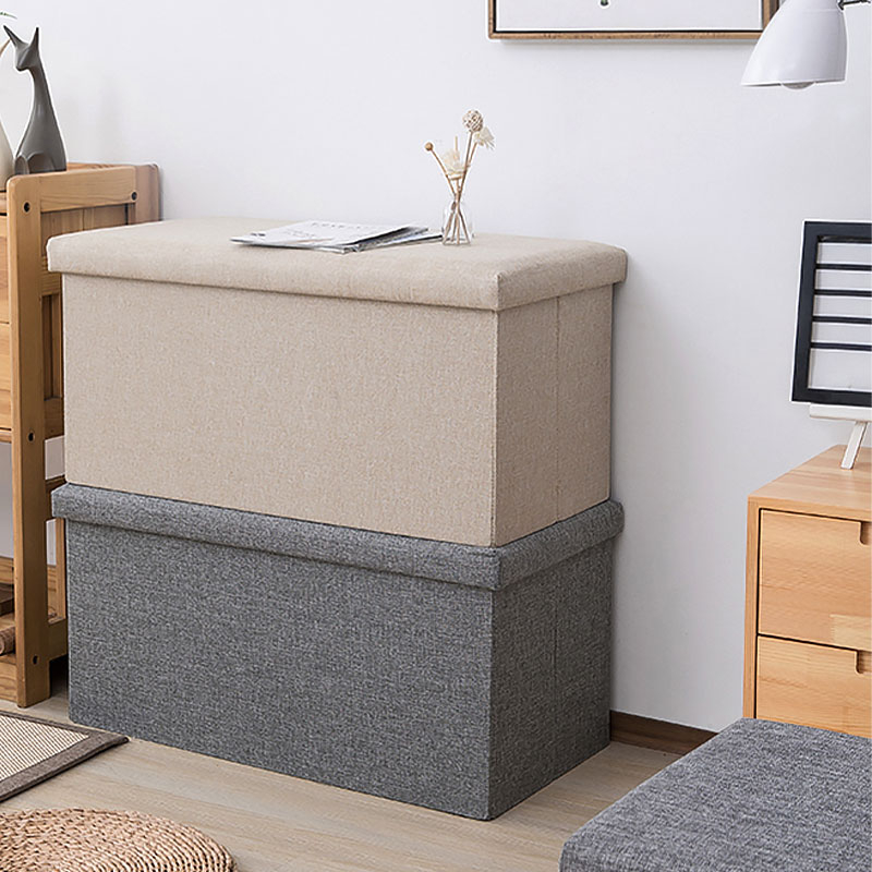 𝐄𝐗𝐓𝐑𝐀 𝐋𝐀𝐑𝐆𝐄 XL 76 x 38 x 38cm Foldable Ottoman Storage Stool Box ...