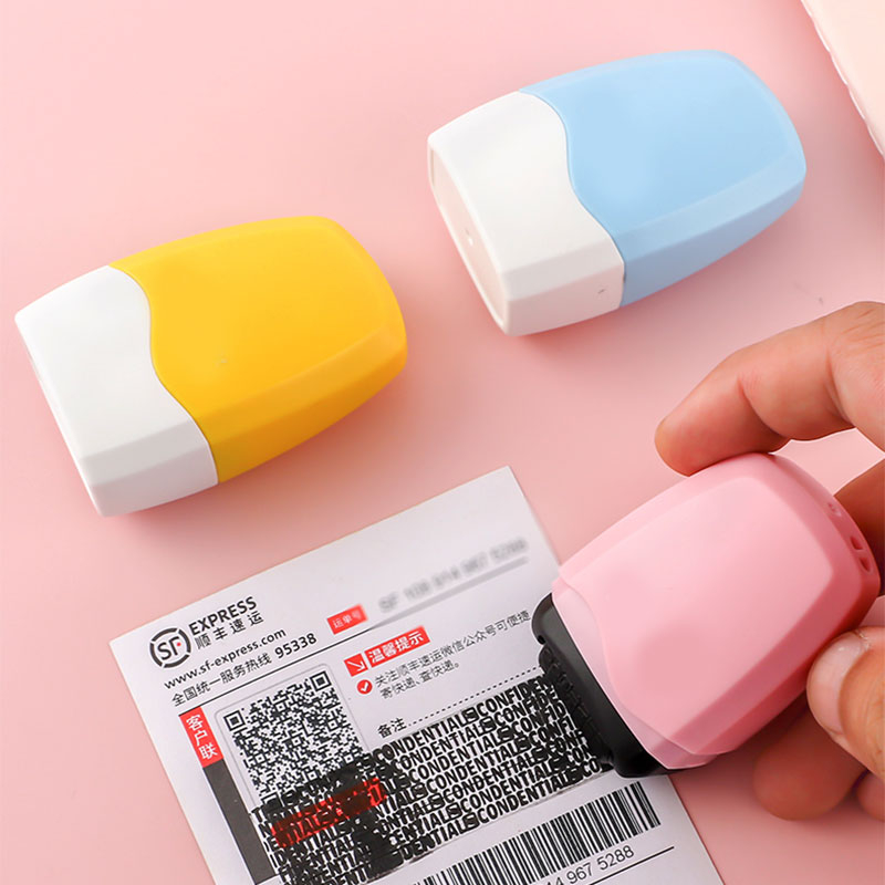 𝐈𝐍𝐅𝐎 𝐇𝐈𝐃𝐈𝐍𝐆 Refillable Security Stamp Roller Identity Expose Prevention ...