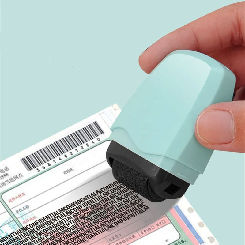 𝐈𝐍𝐅𝐎 𝐇𝐈𝐃𝐈𝐍𝐆 Refillable Security Stamp Roller Identity Expose Prevention ...