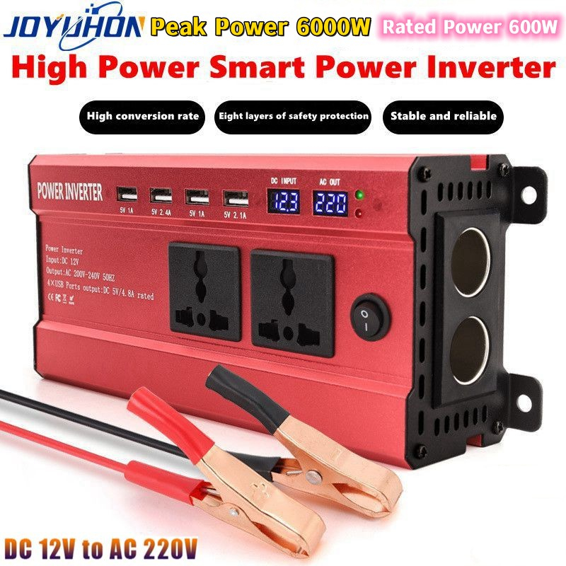 JOYUHON Solar Power inverter System 6000W Car Power Inverter with 18W ...