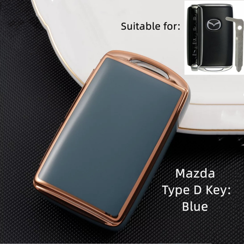 MAZDA Car Key Cover Chrome Reflection TPU Car Key Remote Casing Sarung ...