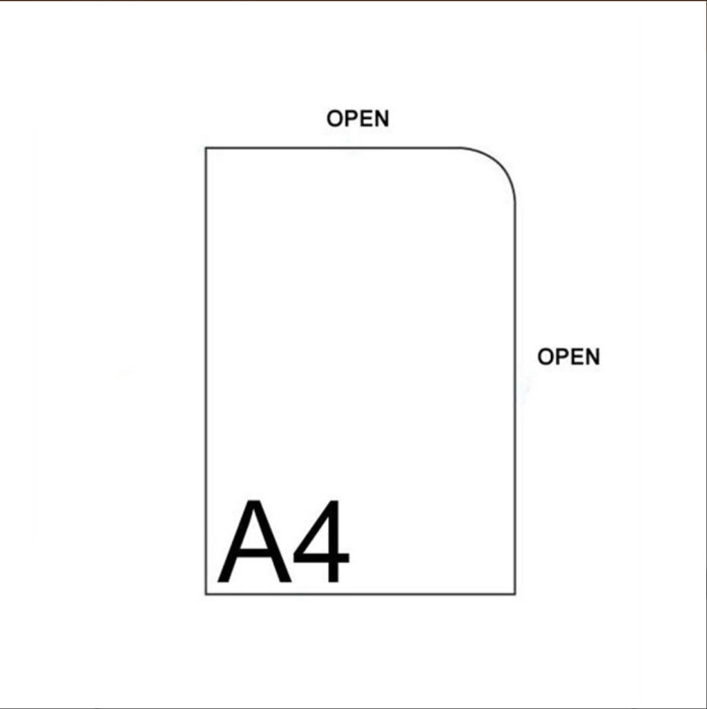 A4 Transparent Plastic File A4 transparent Cover Folder PVC Clear ...