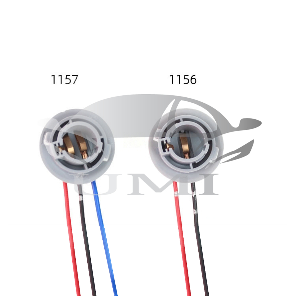 1 Pc BA15S 1156 BAY15D 1157 Socket Light Bulb Holder Lamp Bulb Cord ...