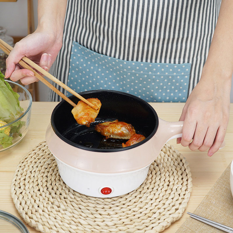 𝗡𝗢𝗡 𝗦𝗧𝗜𝗖𝗞 Ceramic Multifunction Electric Steamer Pot Cooker Frying Pan ...