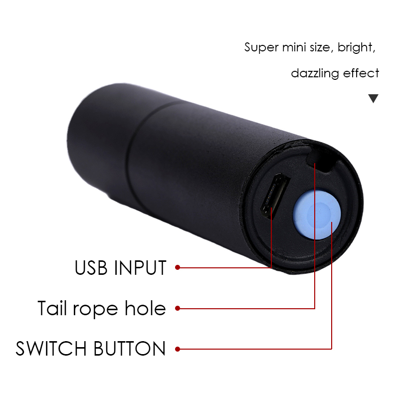 Rechargeable Flashlight Portable LED Torch Light Super Bright Mini ...