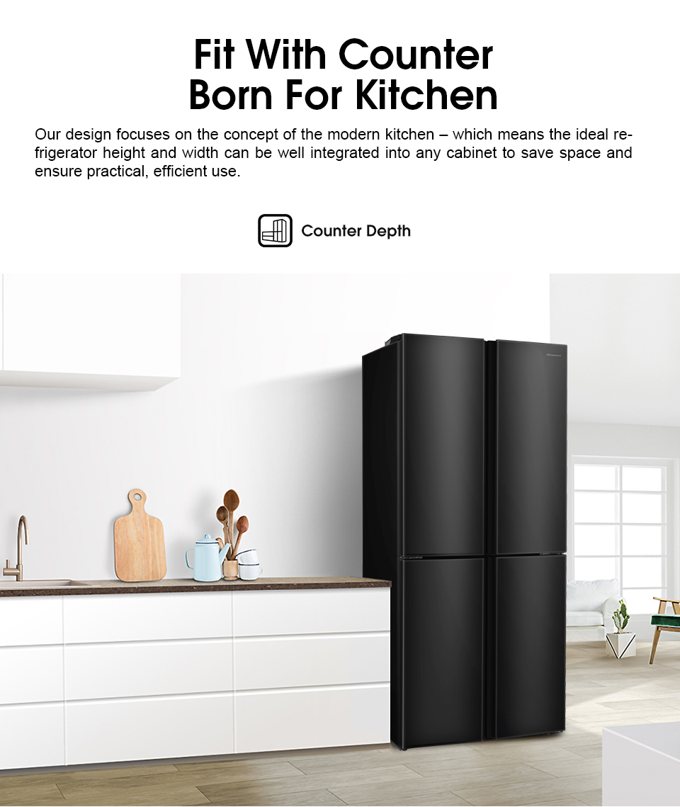 HISENSE 4 Door 520L Inverter Refrigerator ( RQ515N4AB1 ) | Shopee Malaysia
