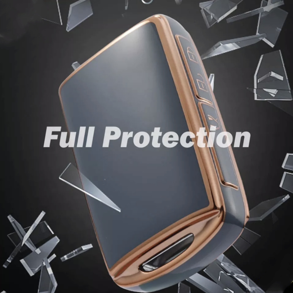 MAZDA Car Key Cover Chrome Reflection TPU Car Key Remote Casing Sarung ...