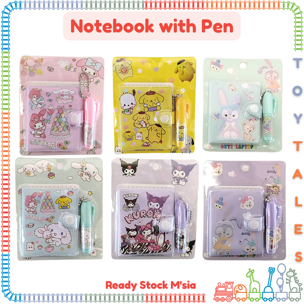 KIDS NOTEBOOK SET GIFT 🍭Mini Notebook With Pen Pocket Diary Birthday ...
