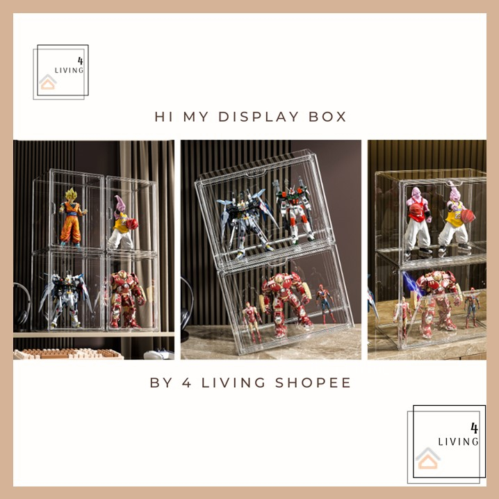 MURAH Dustproof Transparent Storage Box Display Box Handbag Storage ...