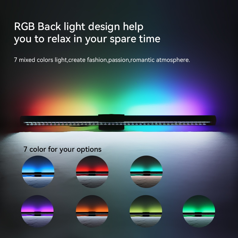 Monitor Light Bar RGB Light Led Dimmable Screen Hanging Lights Desk ...