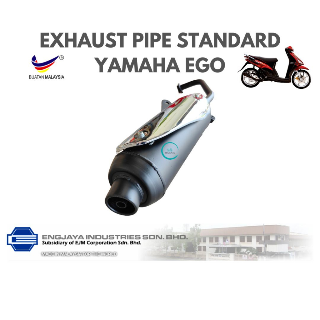 EJM EXHAUST PIPE STANDARD EKZOS PIPE EZOS PIPE YAMAHA EGO | Shopee Malaysia
