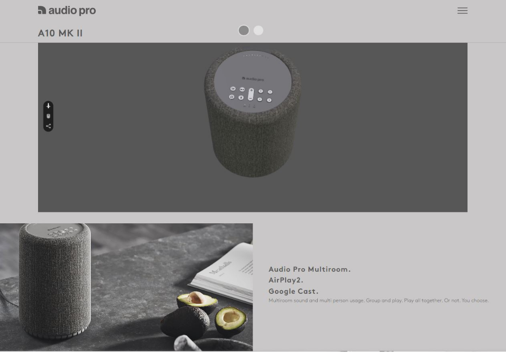 AUDIO PRO A10 MK II Wireless Multiroom Speaker ( Replace A10 - Upgrade with Google Cast and ...