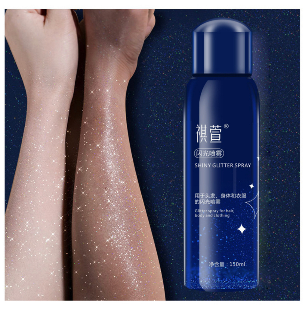 Glitter Power Spray Dance Make Up Party Wedding Cosmetic Hair Shoulder ...