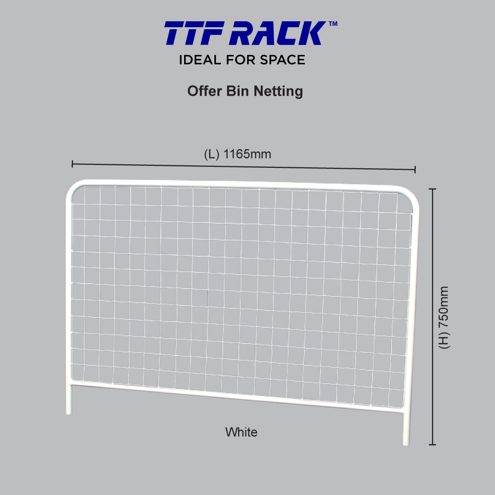 TTF Rack™ (OFFER BIN NETTING) Rak Kedai Runcit Supermarket Equipment ...