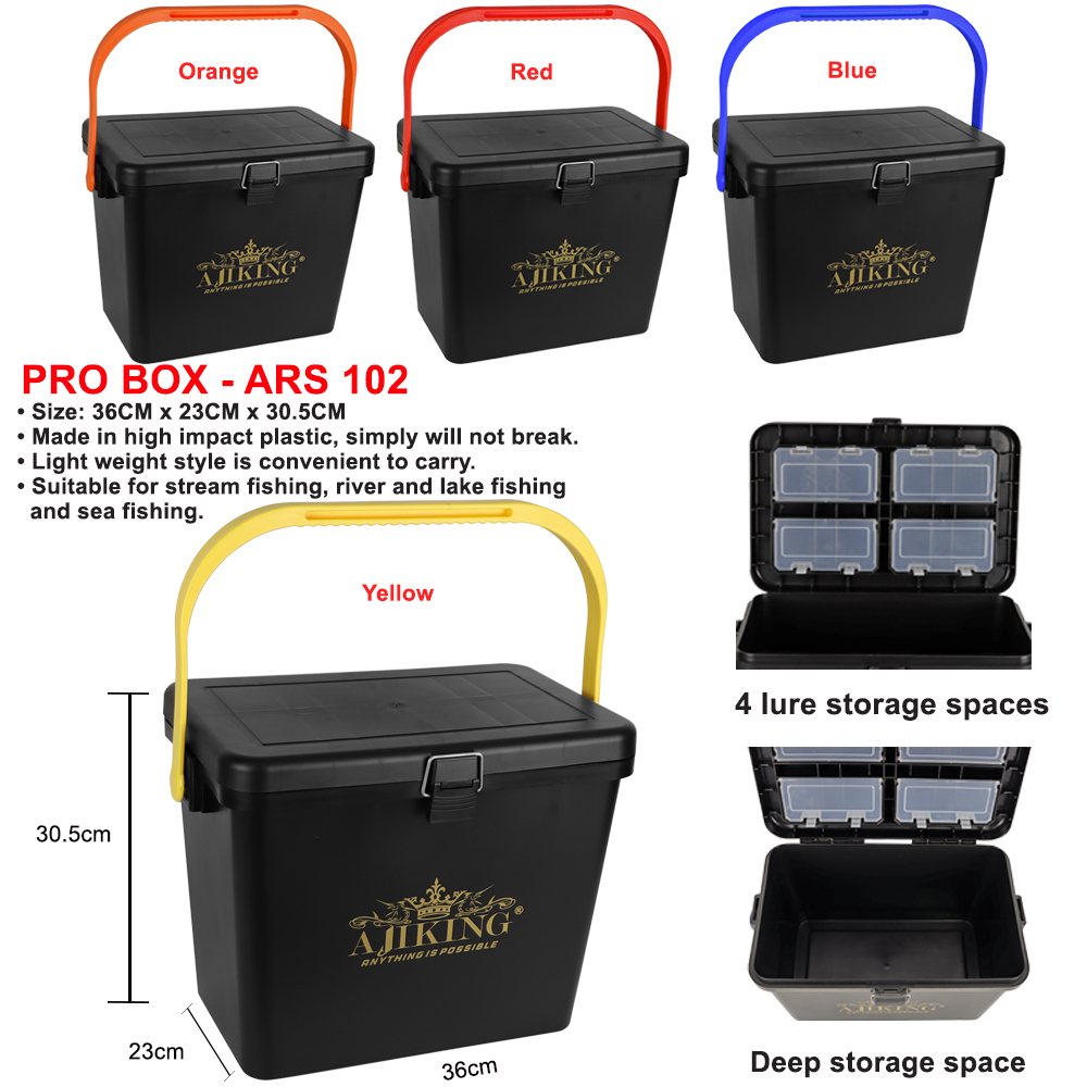 Ajiking Pro Box ARX 203 ARS Tomman TBG 100 Shinju Bakau Box Fishing ...