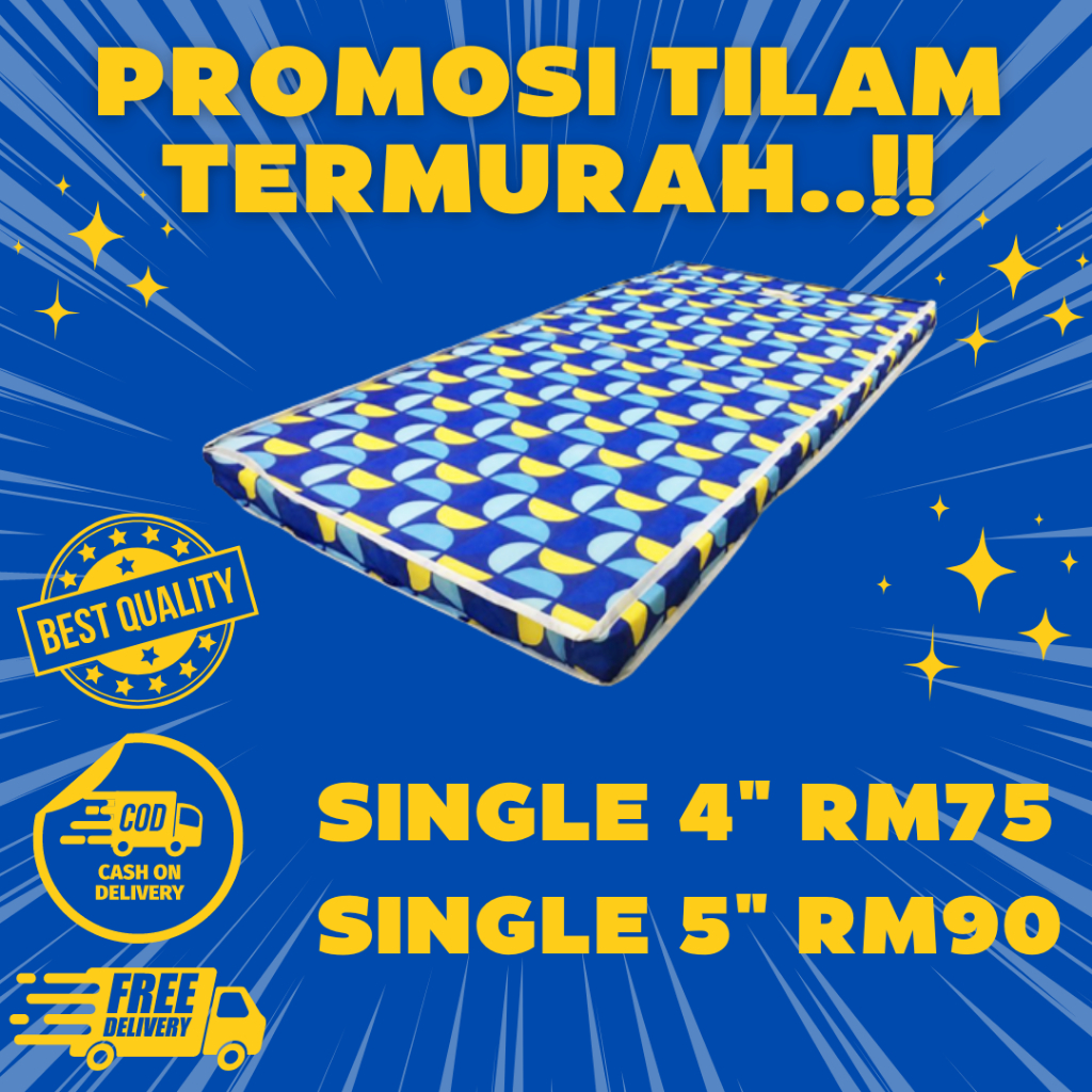 Tilam Bujang Foam | Single Foam Mattress | Single Bed | Shopee Malaysia