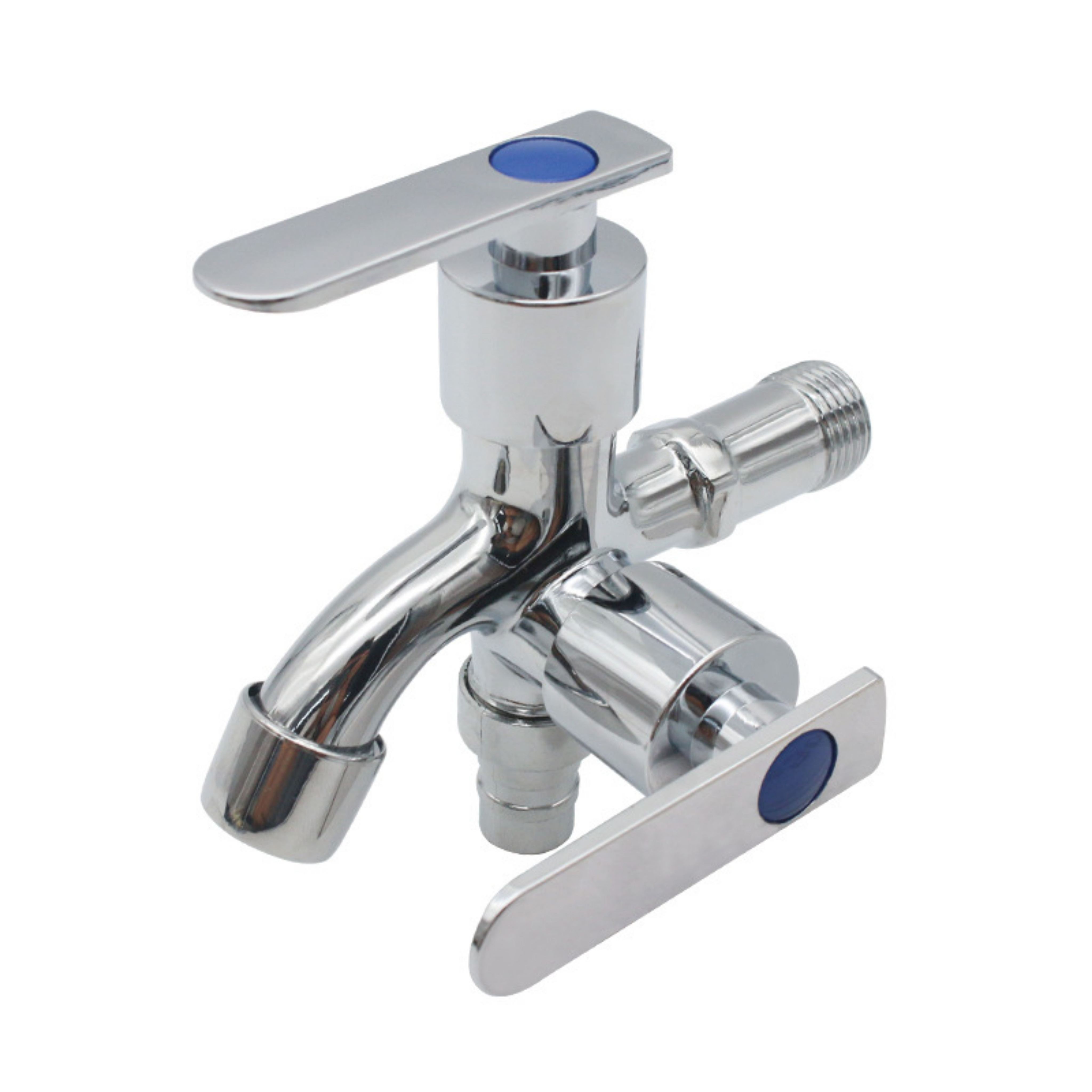 Water Tap Bib Tap Two Way Tap Bathroom Faucet Kepala Paip Double ...
