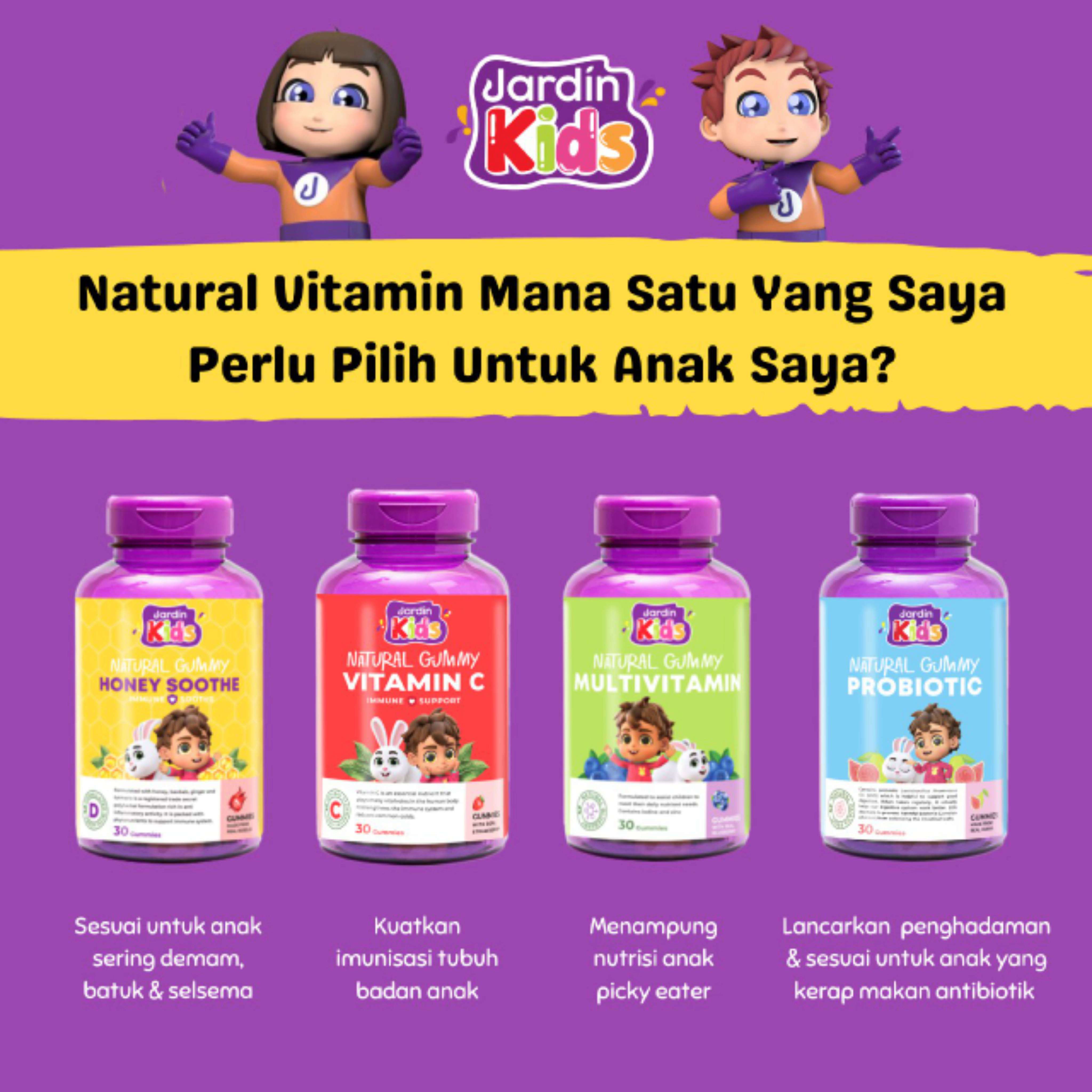 JARDIN KIDS SUPPLEMENT VITAMIN C / PROBIOTICS / MULTIVITAMIN NATURAL ...