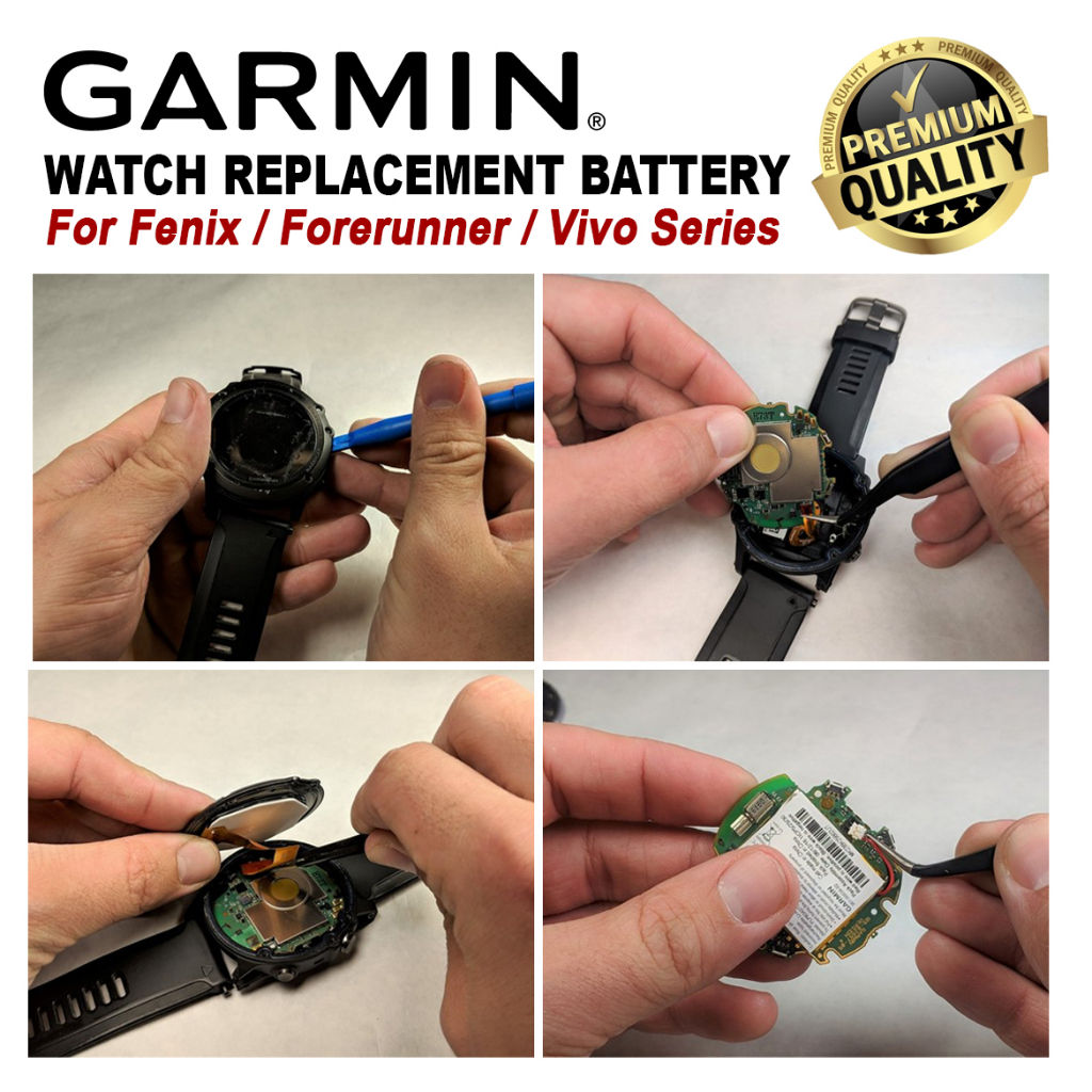 GARMIN Watch Replacement Lithium Battery for Fenix Forerunner ...