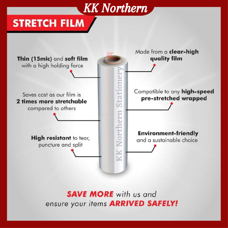 Stretch Film Stretch Wrap for Parcel ( Transparent Clear / Black ...