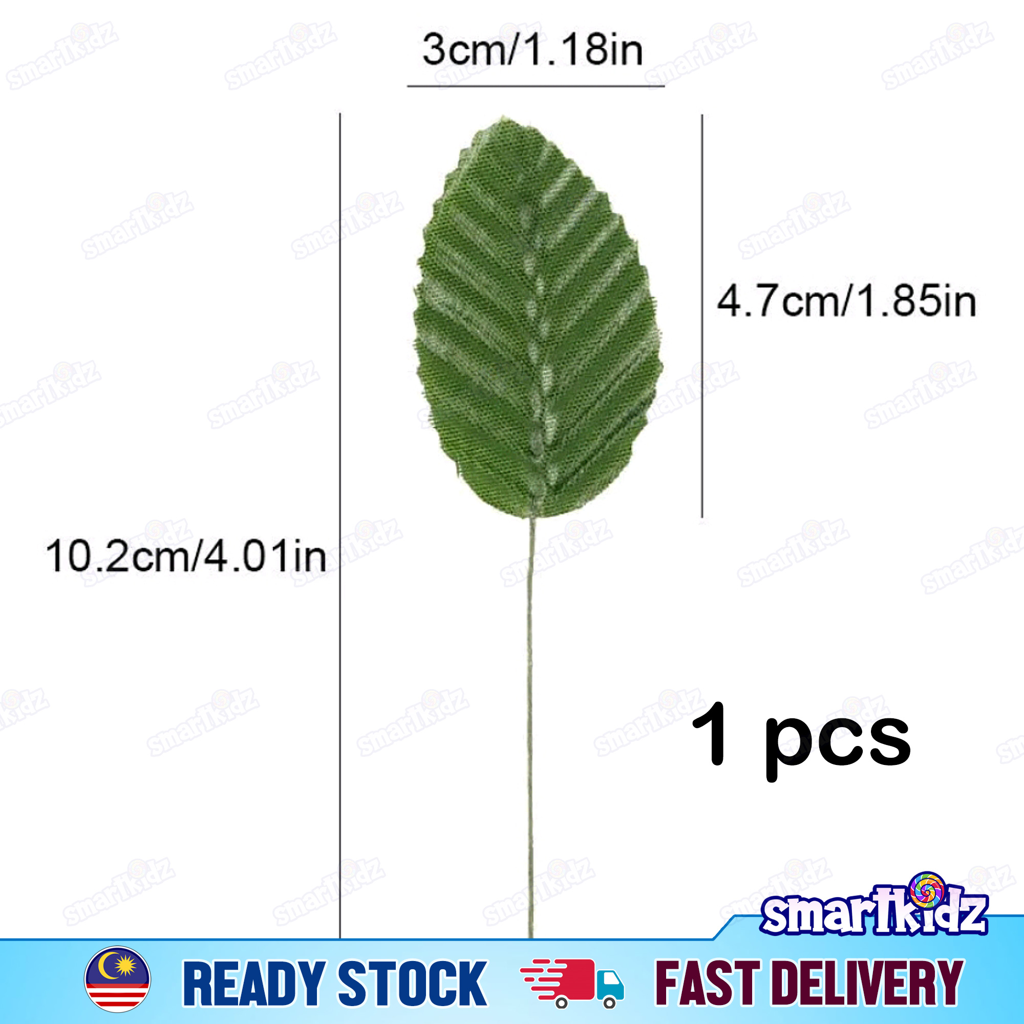 [10pcs/set] Daun Rose | Daun Bunga Rose | Artificial Flower Leaf ...