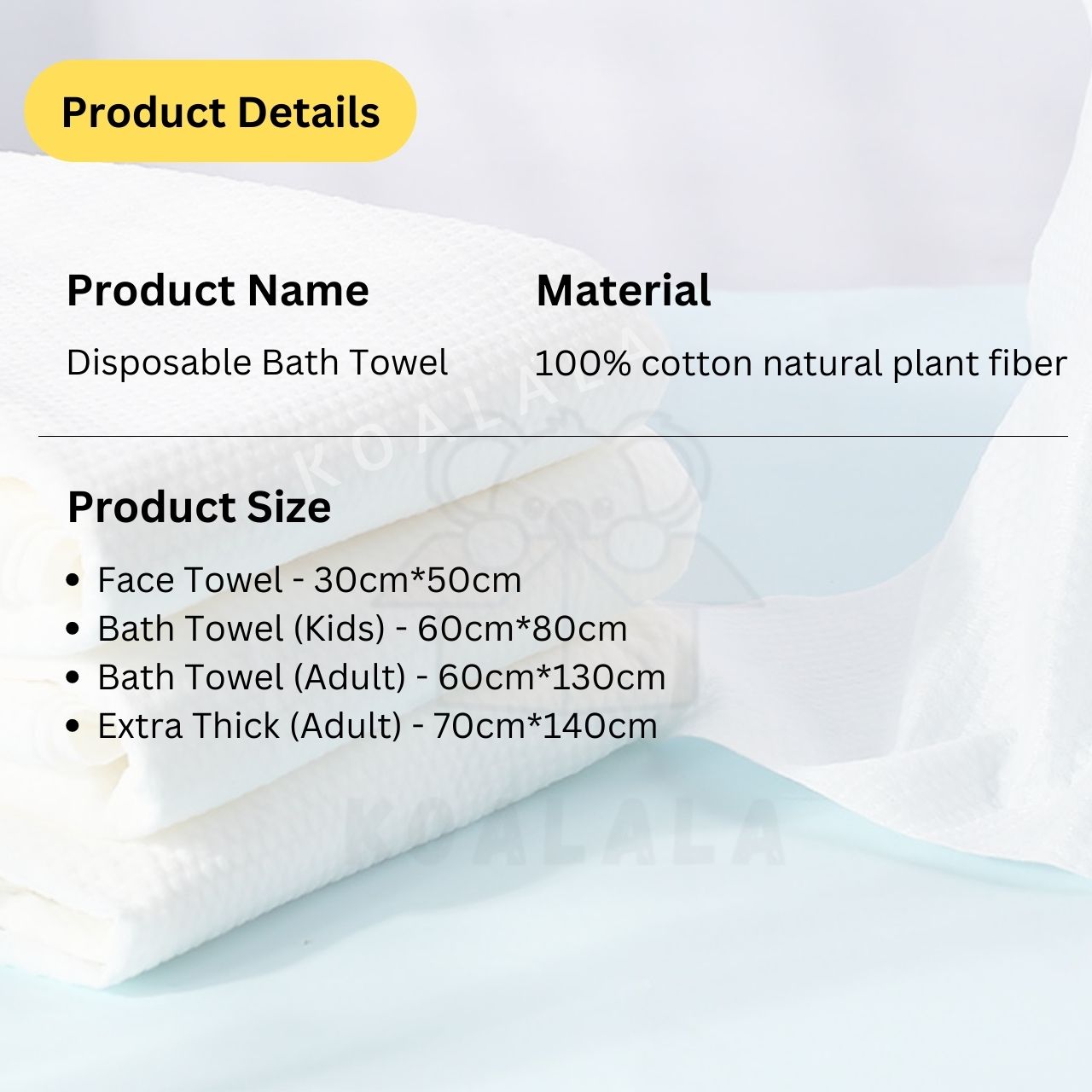 【10pcs】Upgraded Large Size 70x140cm Disposable Bath Towel Thickened One ...