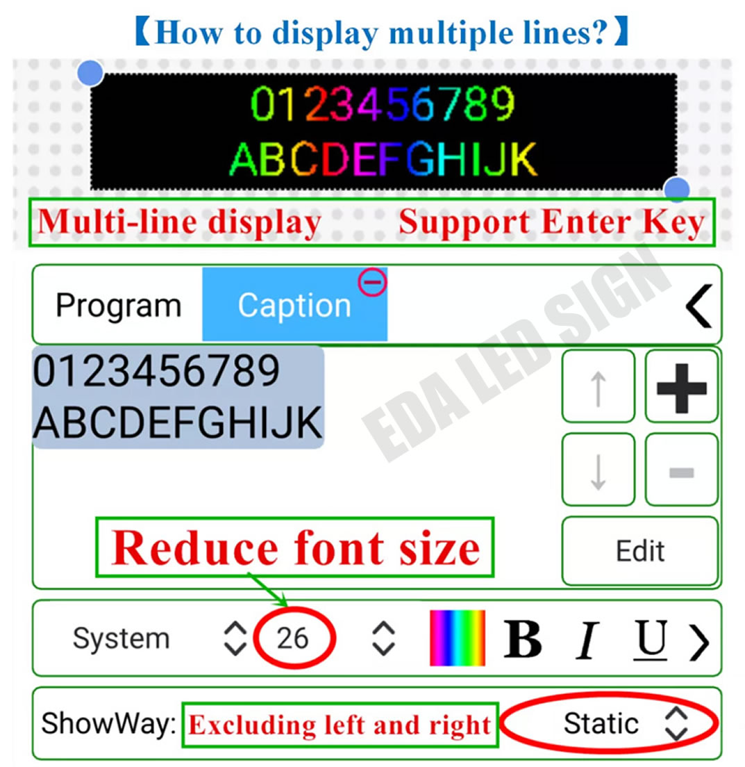 LED DISPLAY SIGNBOARD P10 (RED Light) Mobile App Wifi Outdoor Waterproof Running Message ...