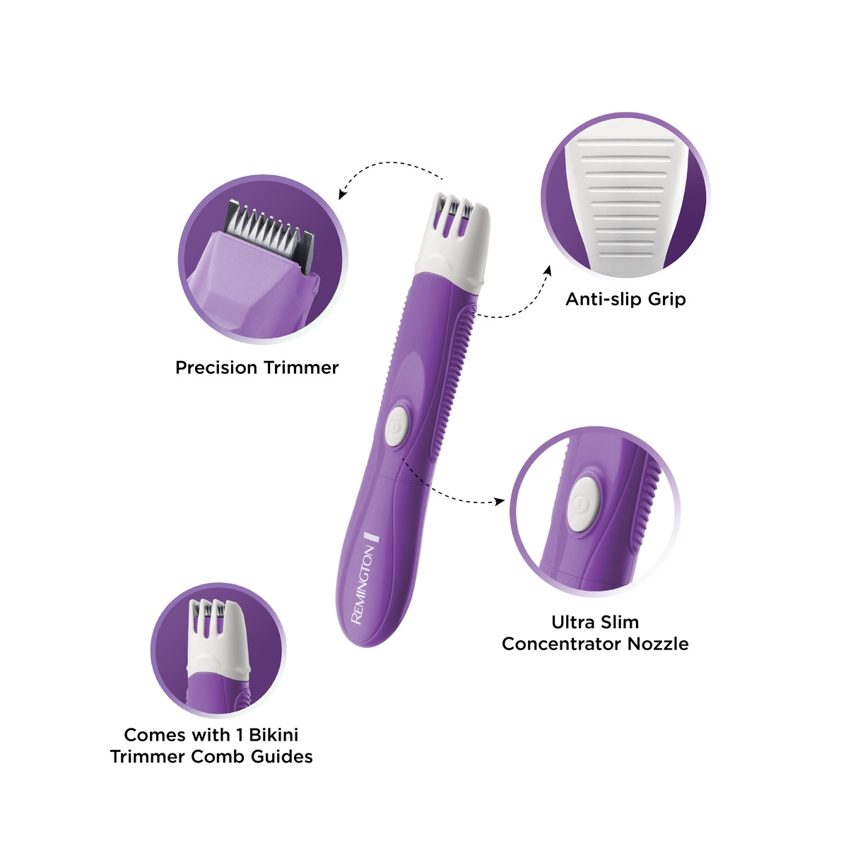 Philips Women Bikini Trimmer Wet & Dry Click-on Shaving Head BRT382/BRT383 / Remington Bikini ...